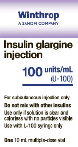 INSULIN GLARGINE 100UNITS/ML — PETRX.com