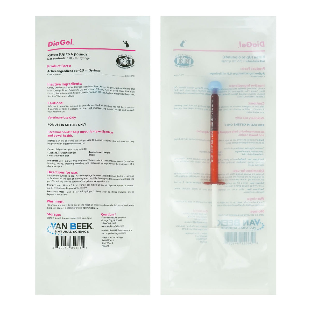 DiaGel Diarrhea Control Gel for Kittens (under 6 lbs) 0.5mL — PETRX.com